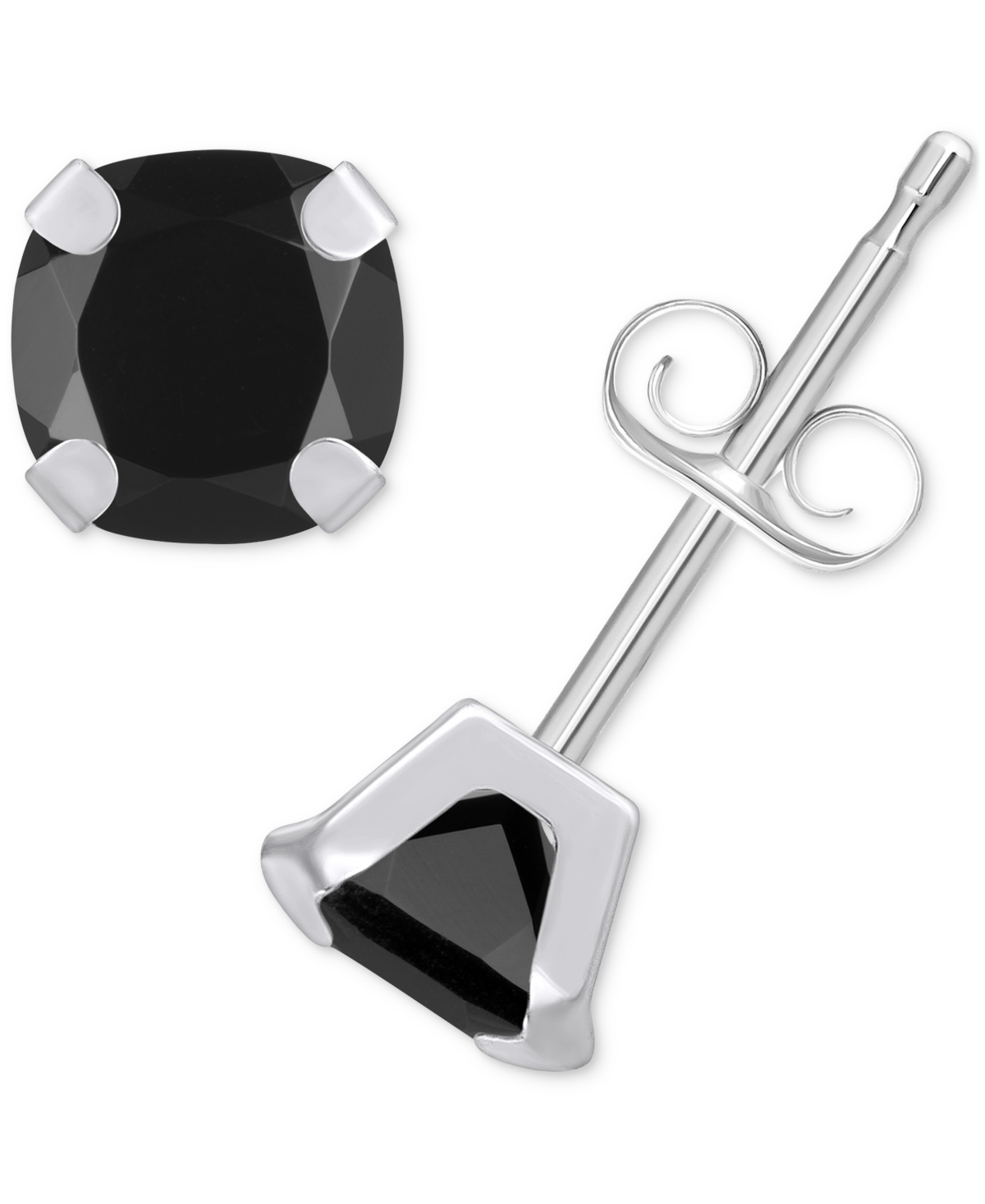 Click here for Onyx Solitaire Four Prong Stud Earrings in 14k Gol... prices