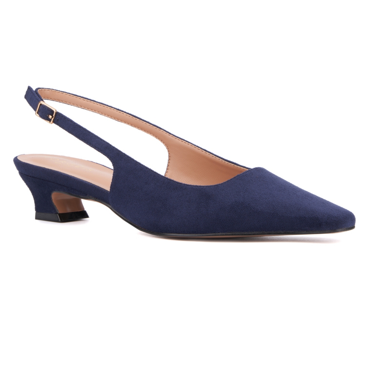 Click here for Torgeis Womens Bernadette Slingback Heels - Navy prices