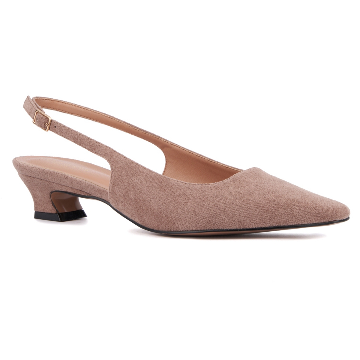 Click here for Torgeis Womens Bernadette Slingback Heels - Taupe prices