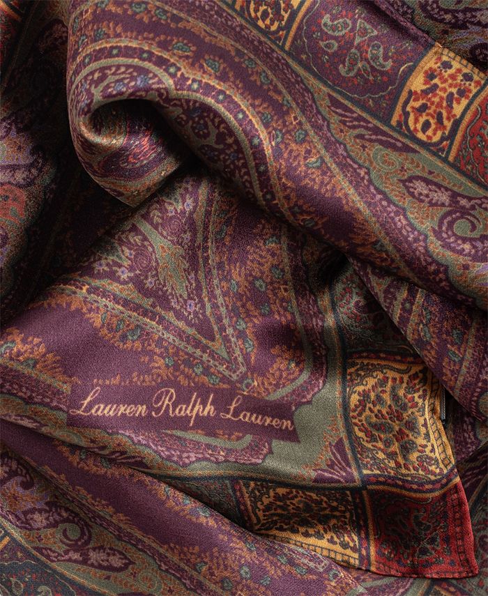 Lauren Ralph Lauren Fall Paisley Square Scarf - Macy's