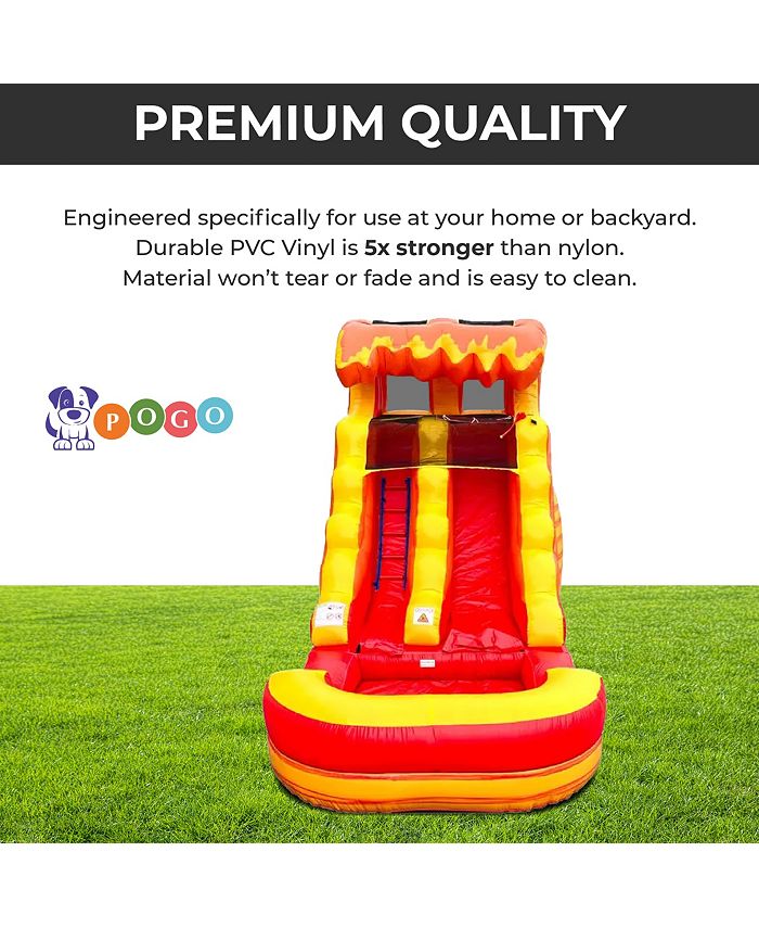 Pogo Bounce House Inflatable Water Slide for Kids (Without Blower) - 21 ...
