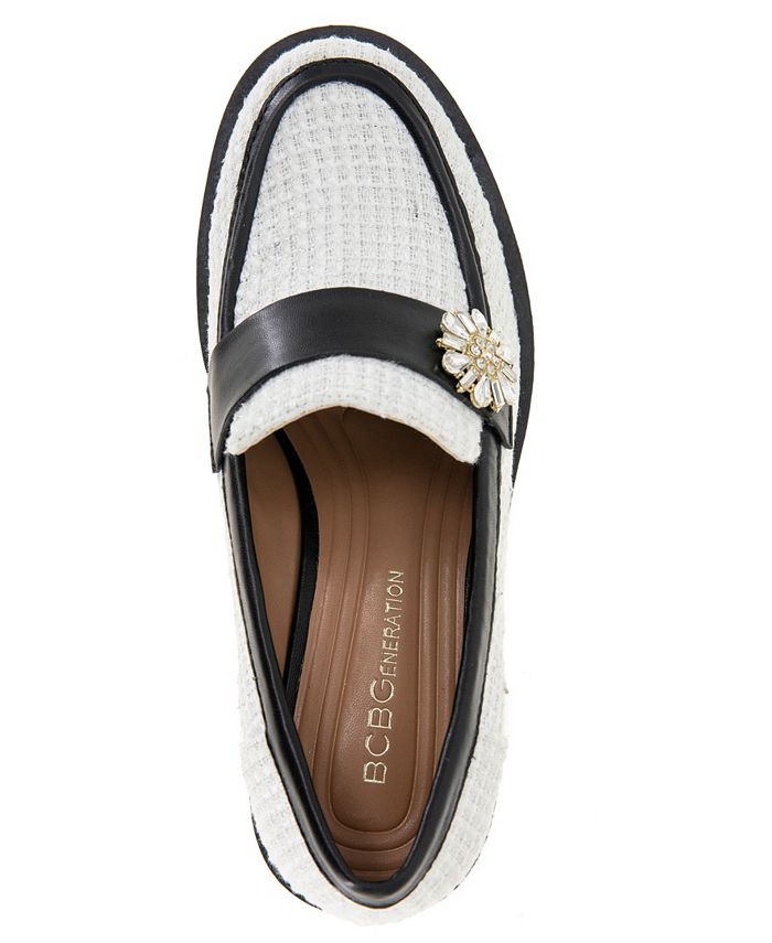 BCBGeneration Women's Colin Embellished Loafers - Macy's