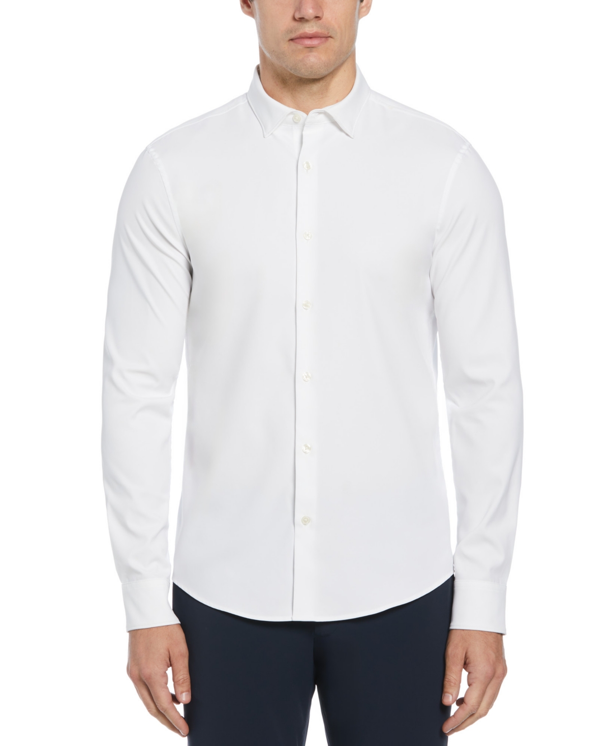 Click here for Perry Ellis Mens Slim-Fit Stretch Solid Button-Dow... prices