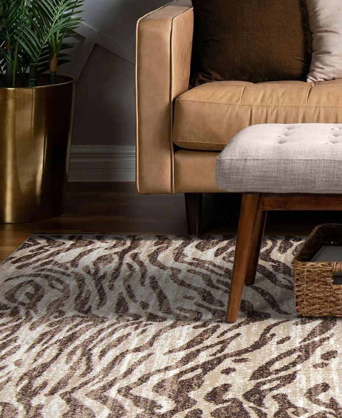 Orian Rugs Orian Skins Zulu 5'3"x7'6" Area Rug - Macy's