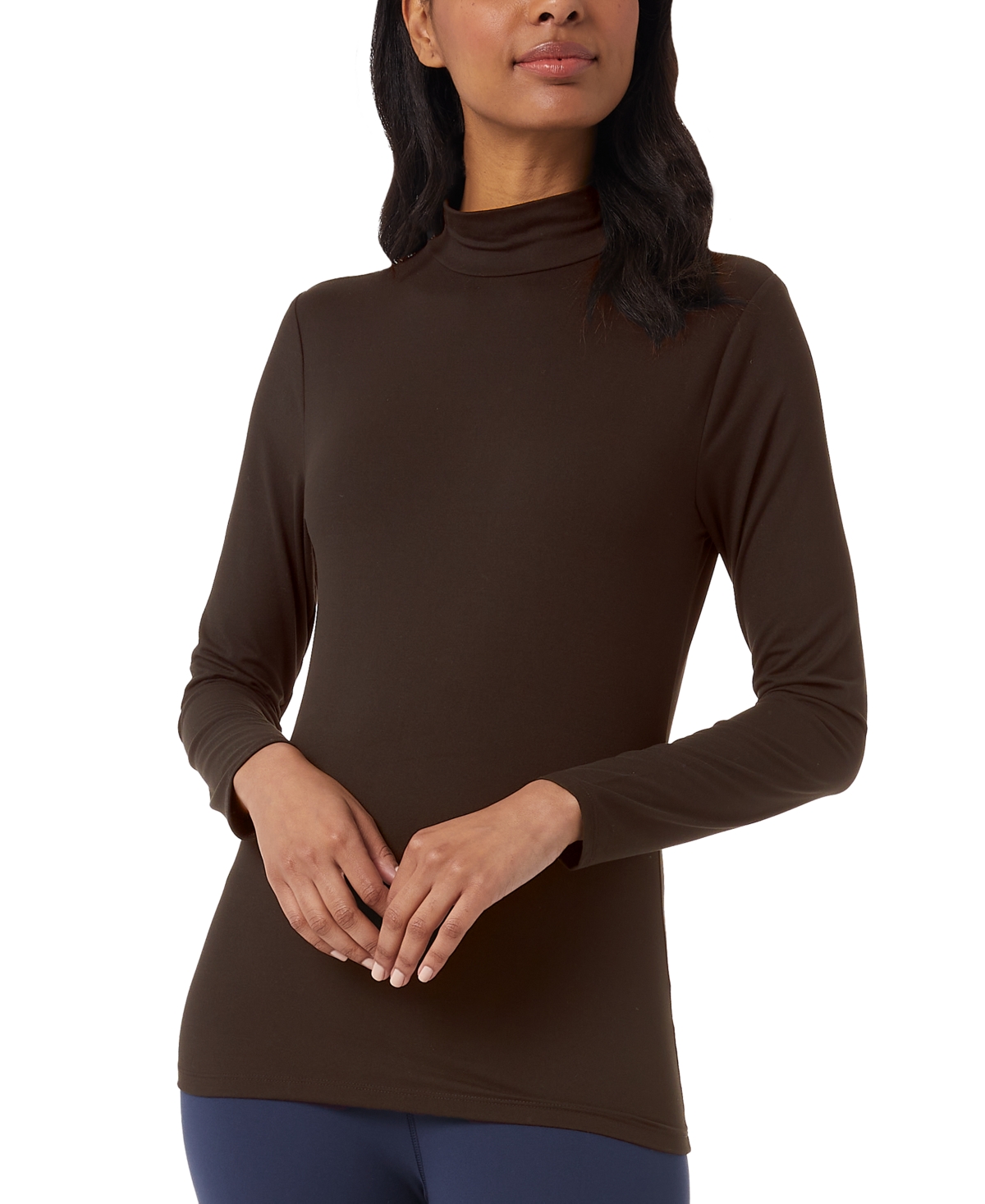 Click here for 32 Degrees Womens Long-Sleeve Mock-Neck Top - Coco... prices
