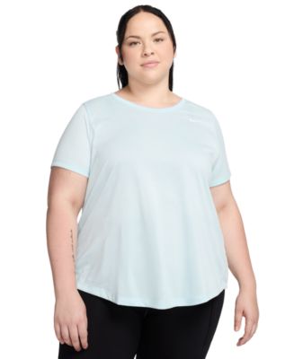 Nike Plus Size Active Dri-FIT Women's Short-Sleeve Logo T-Shirt - Macy's