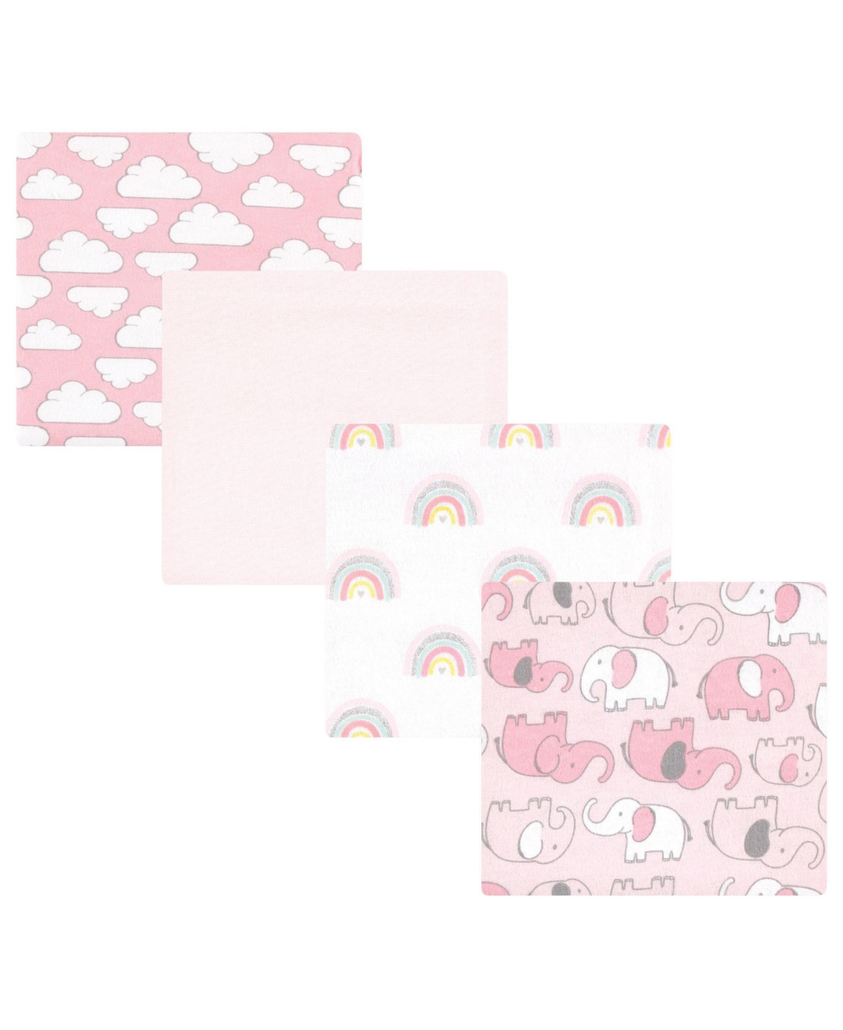 Click here for Hudson Baby Girls 4Pk Flannel Receiving Blanket (C... prices