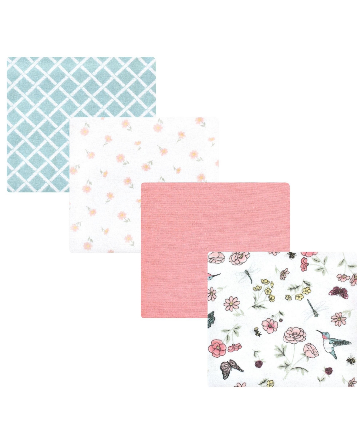 Click here for Hudson Baby Girls 4Pk Flannel Receiving Blanket (C... prices