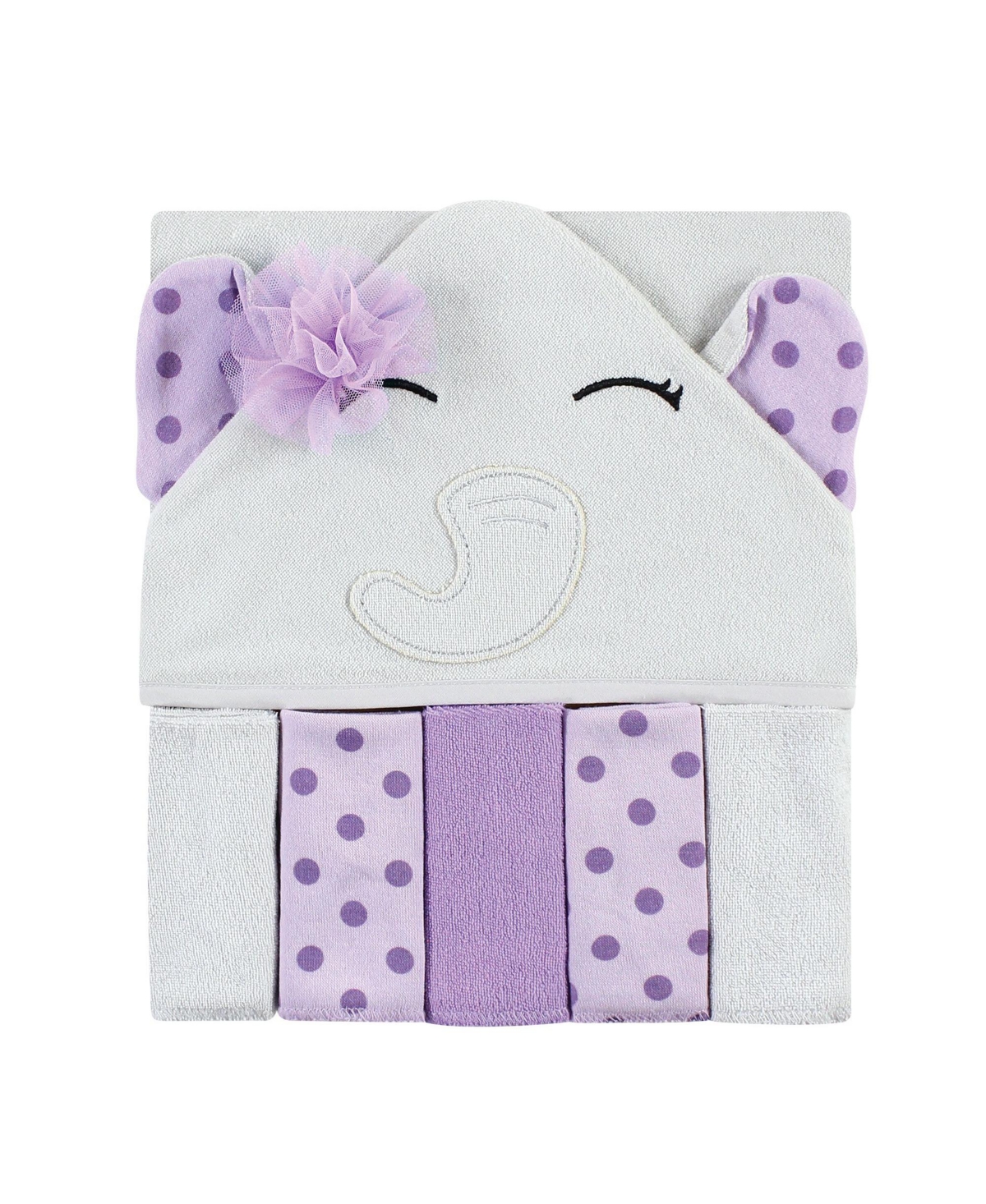 Click here for Hudson Baby Girls Hooded Towel and Five Washcloths... prices