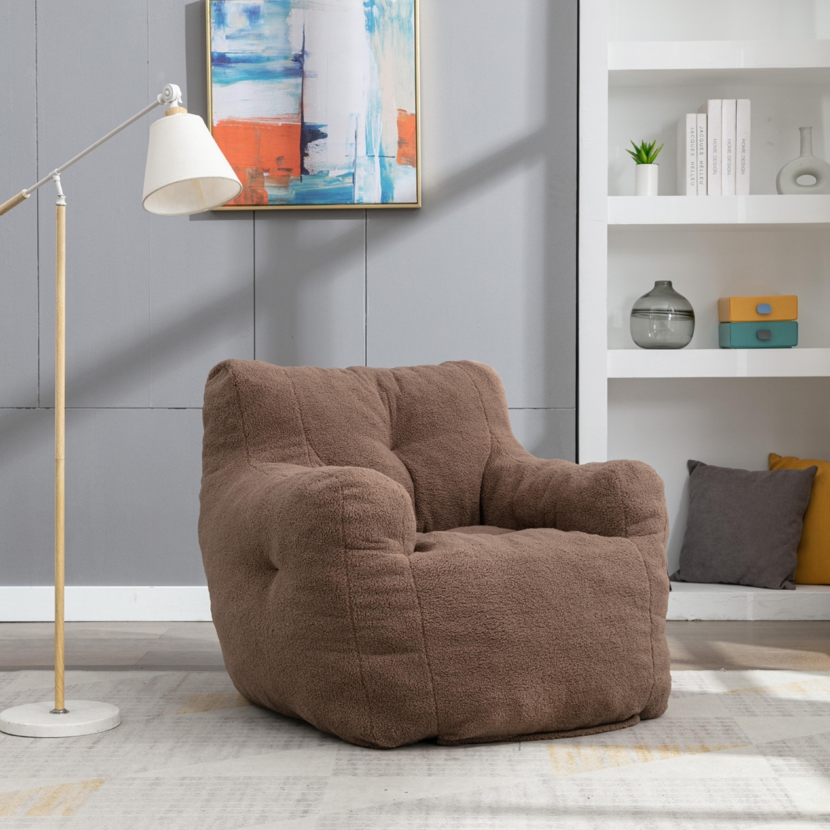 Click here for Streamdale Soft Tufted Foam Bean Bag Chair With Te... prices