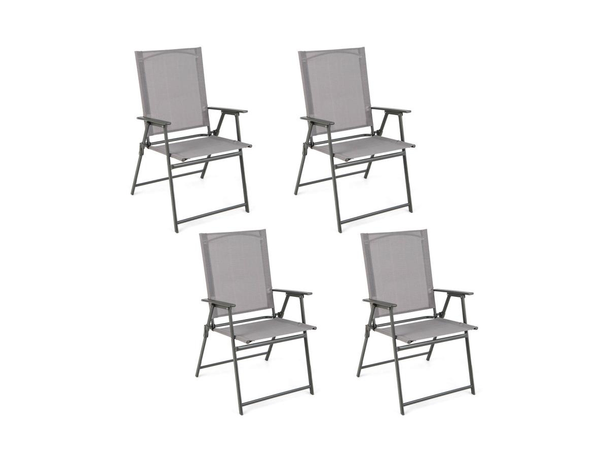 Click here for Slickblue Set of 4 Patio Folding Chair Set with Ru... prices