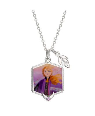 Disney Frozen Princess Anna Leaf Necklace - Macy's