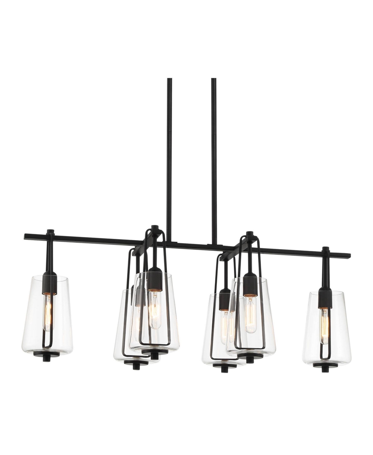 Click here for Possini Euro Design Wexford Black Island Linear Pe... prices