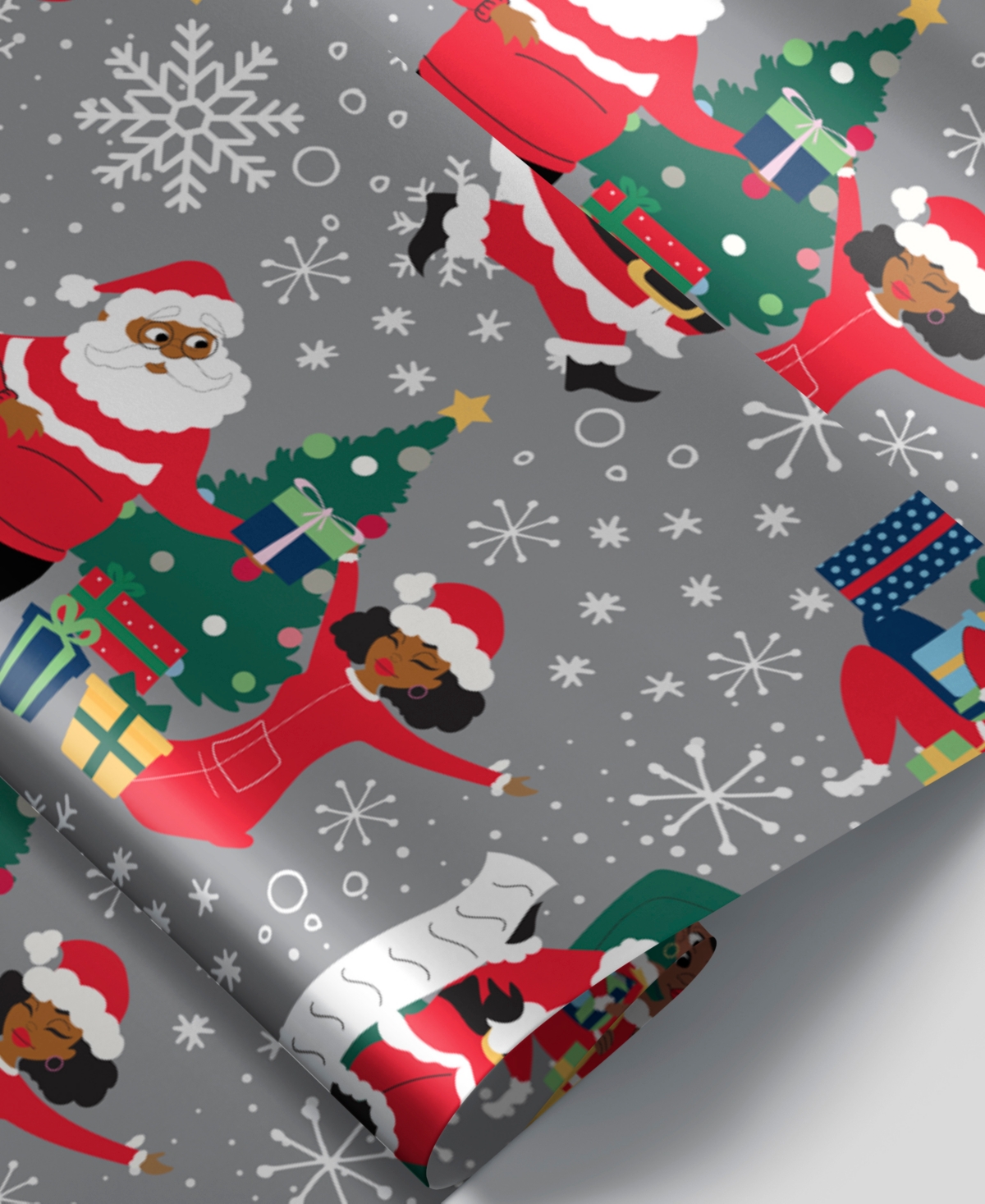 Click here for Black Paper Party Silver Papa and Holly Foil Gift... prices