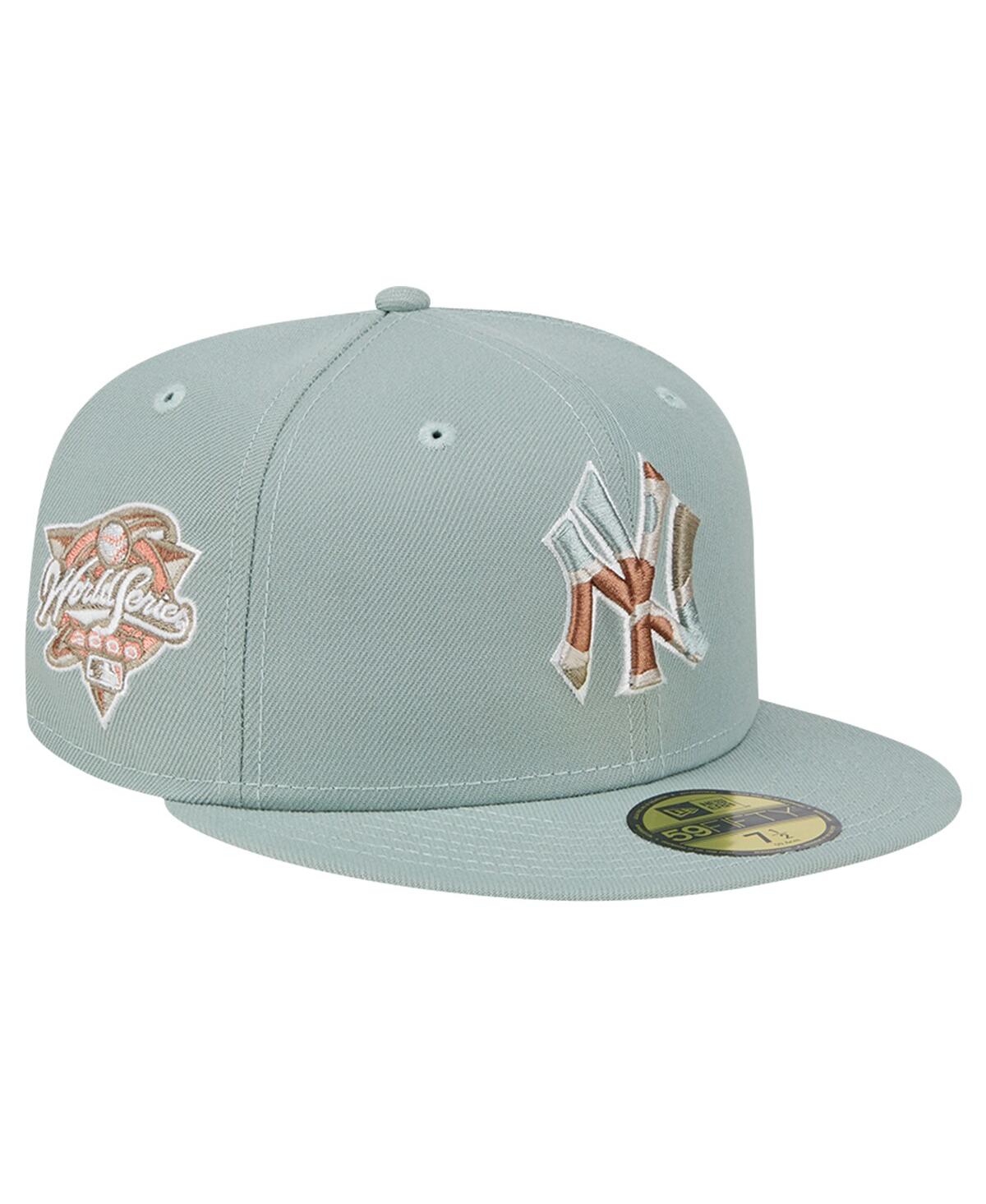 New Era Men's Green New York Yankees Spring Forest 59fifty Fitted Hat ...