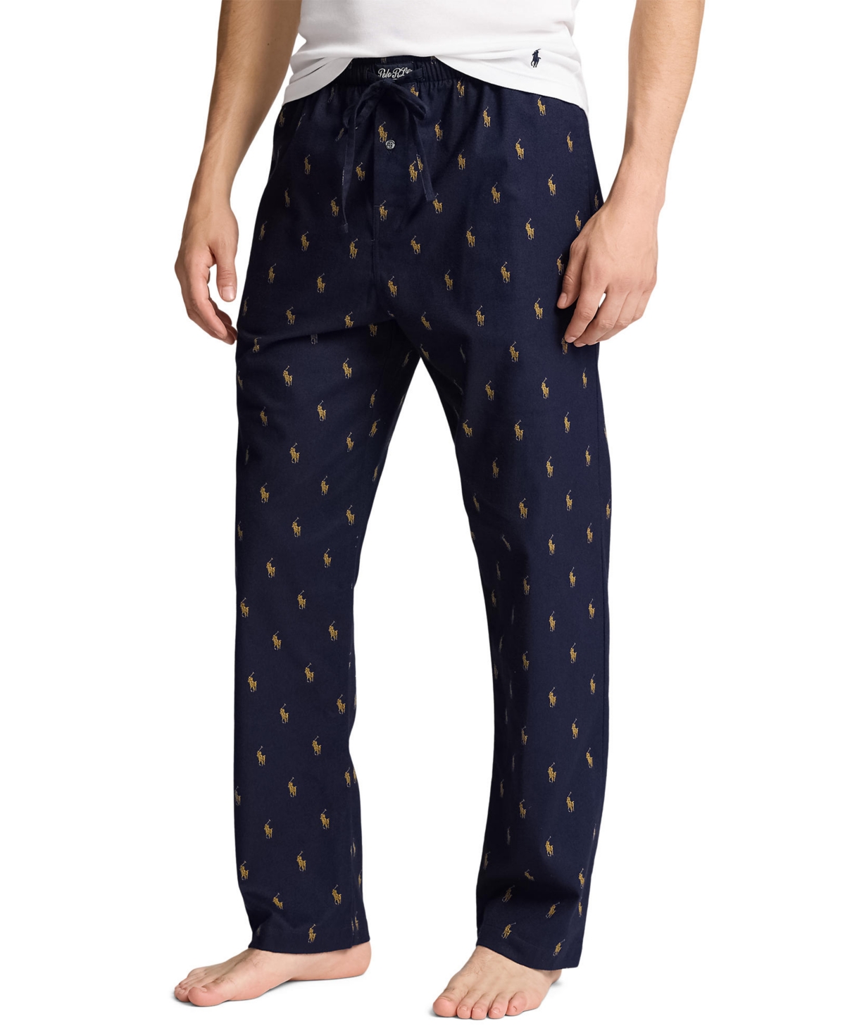 Click here for Polo Ralph Lauren Mens Flannel Pony-Print Pajama P... prices