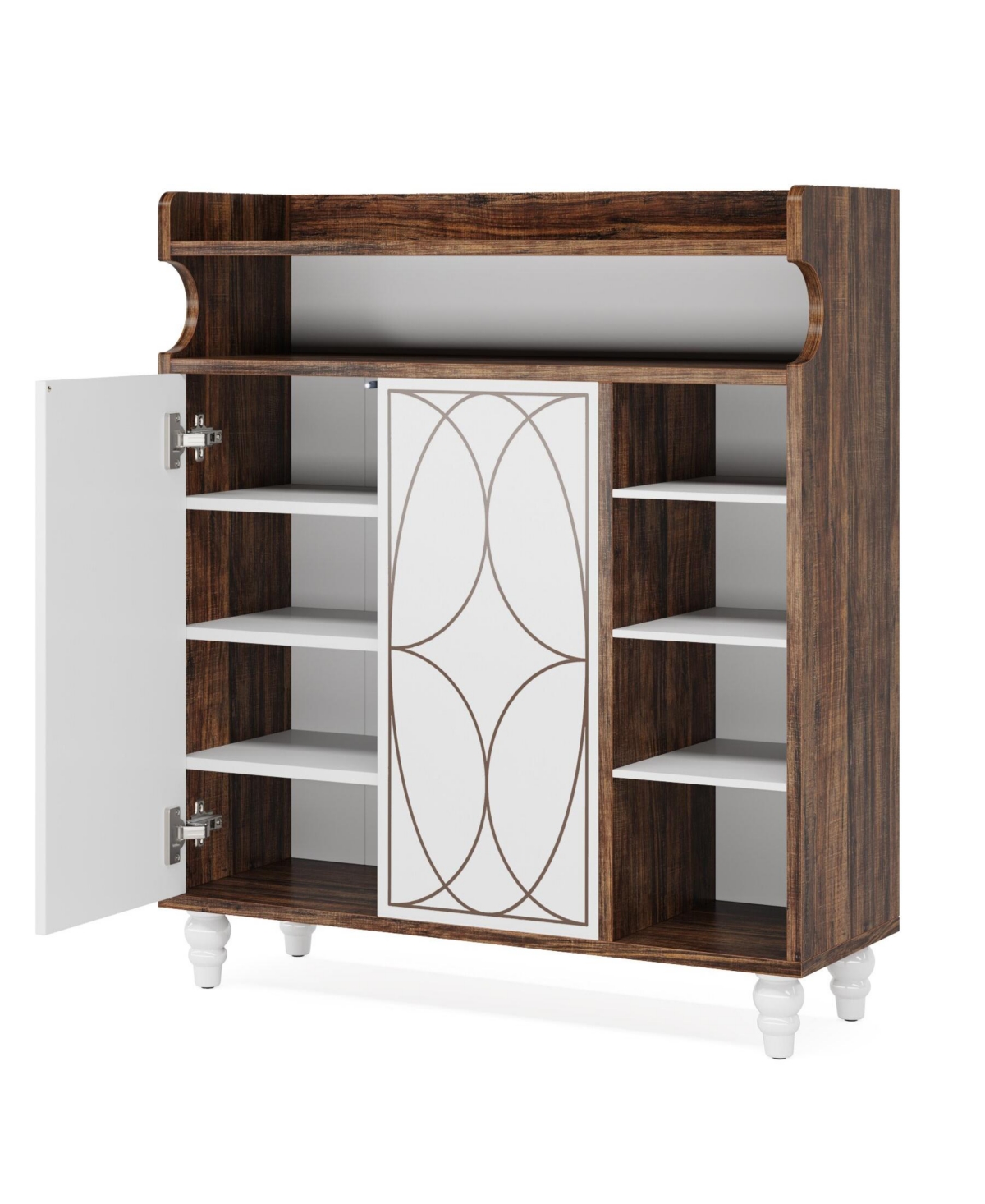 Click here for Tribesigns Shoe Cabinet with Doors  Shoe Storage C... prices
