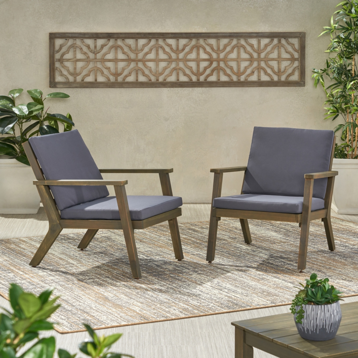 Click here for Streamdale Cozy Outdoor Club Chair - Dark grey prices