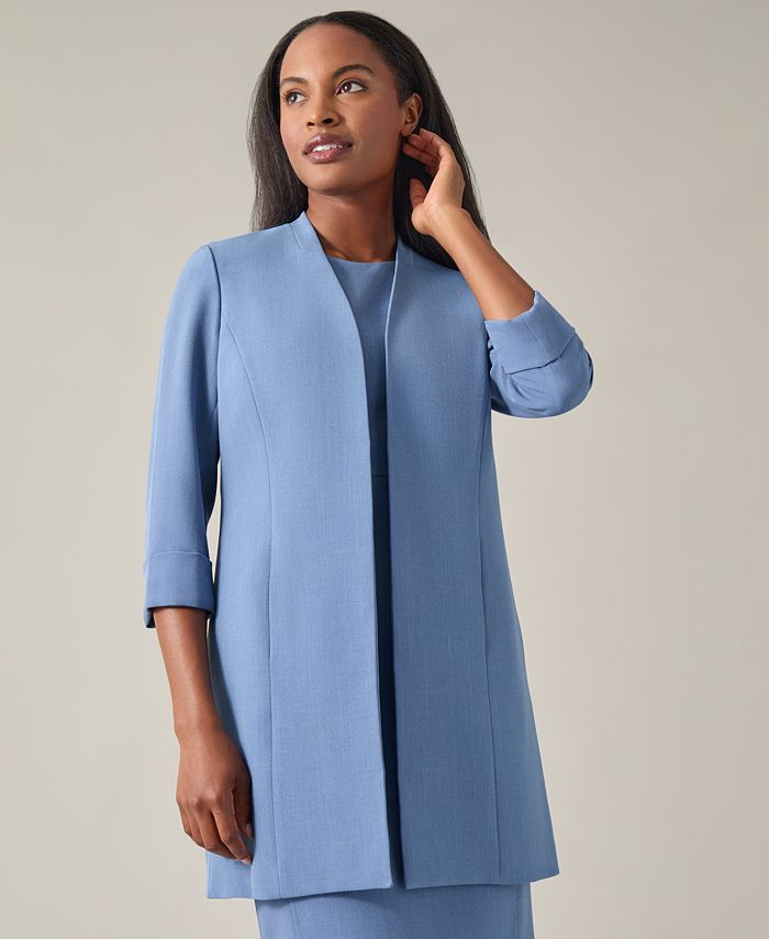 Kasper Women's Open-Front Crepe Topper Jacket - Macy's