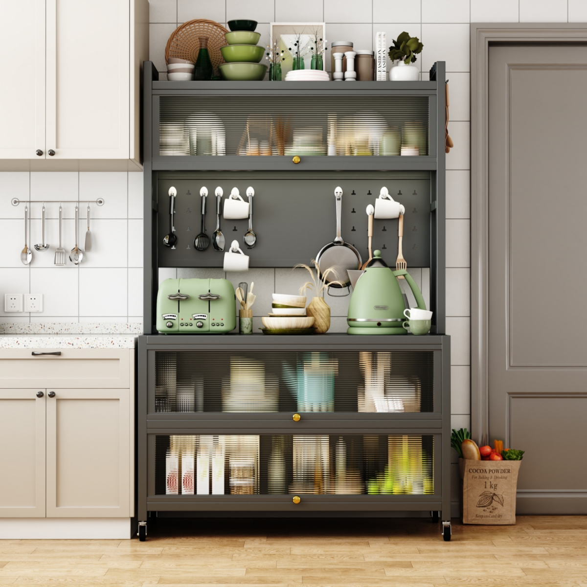 Click here for Streamdale Kitchen Storage Cabinet Bakers Rack  Mi... prices