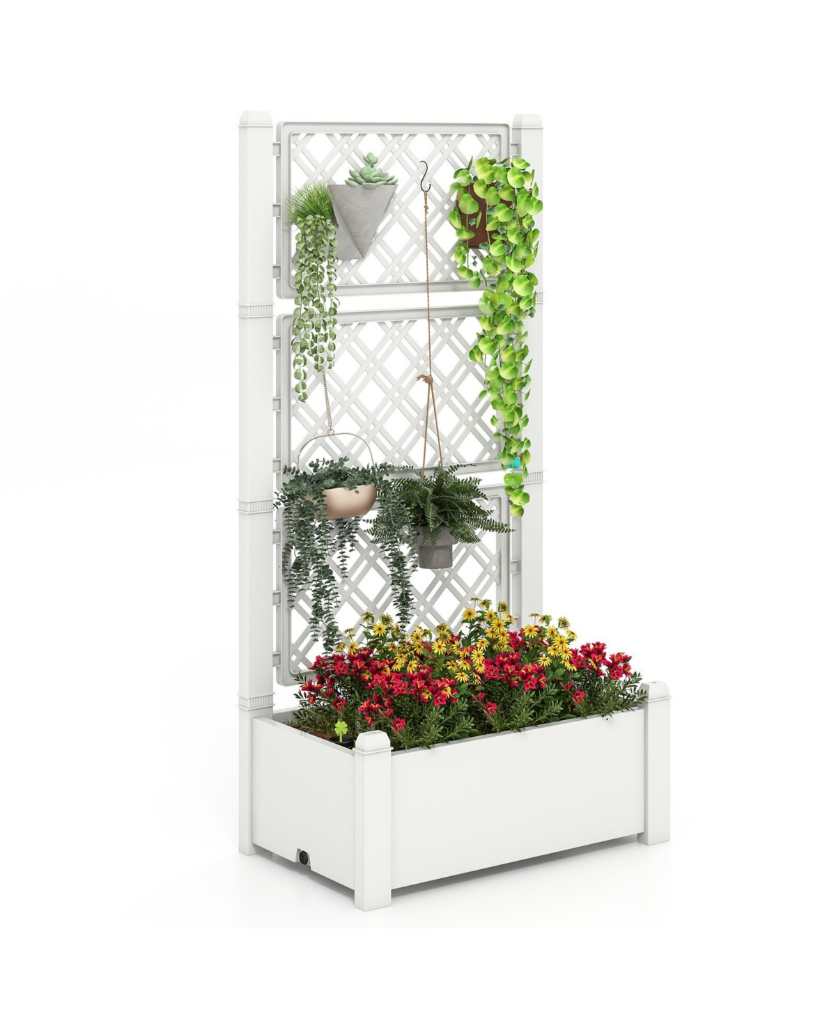 Click here for Slickblue Outdoor Planter Box Self-Watering Raised... prices
