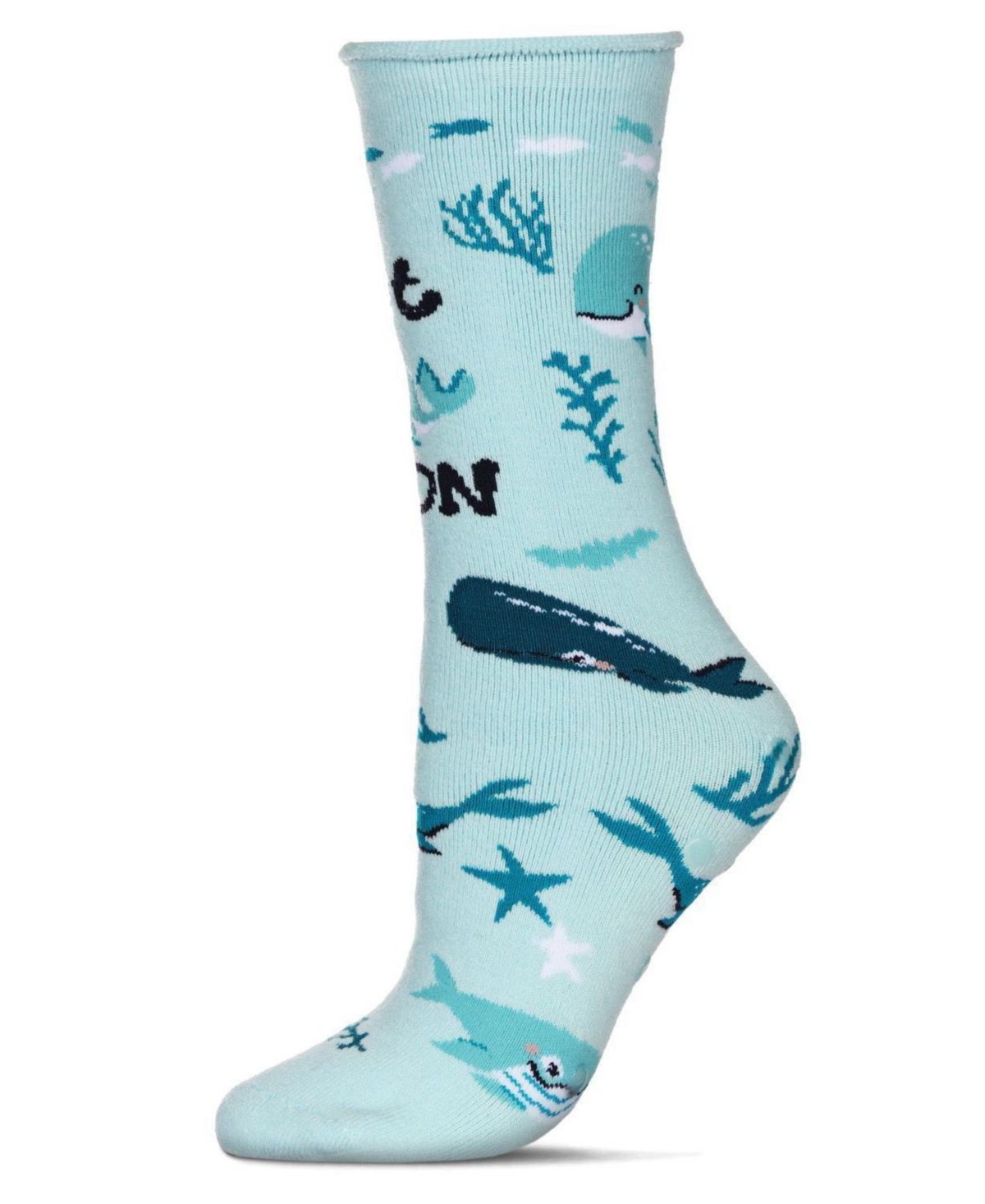 Click here for Get Whale Soon Greeting Card Crew Socks - Light bl... prices