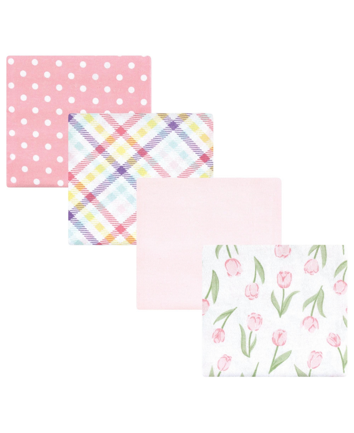 Click here for Hudson Baby Girls 4Pk Flannel Receiving Blanket (C... prices