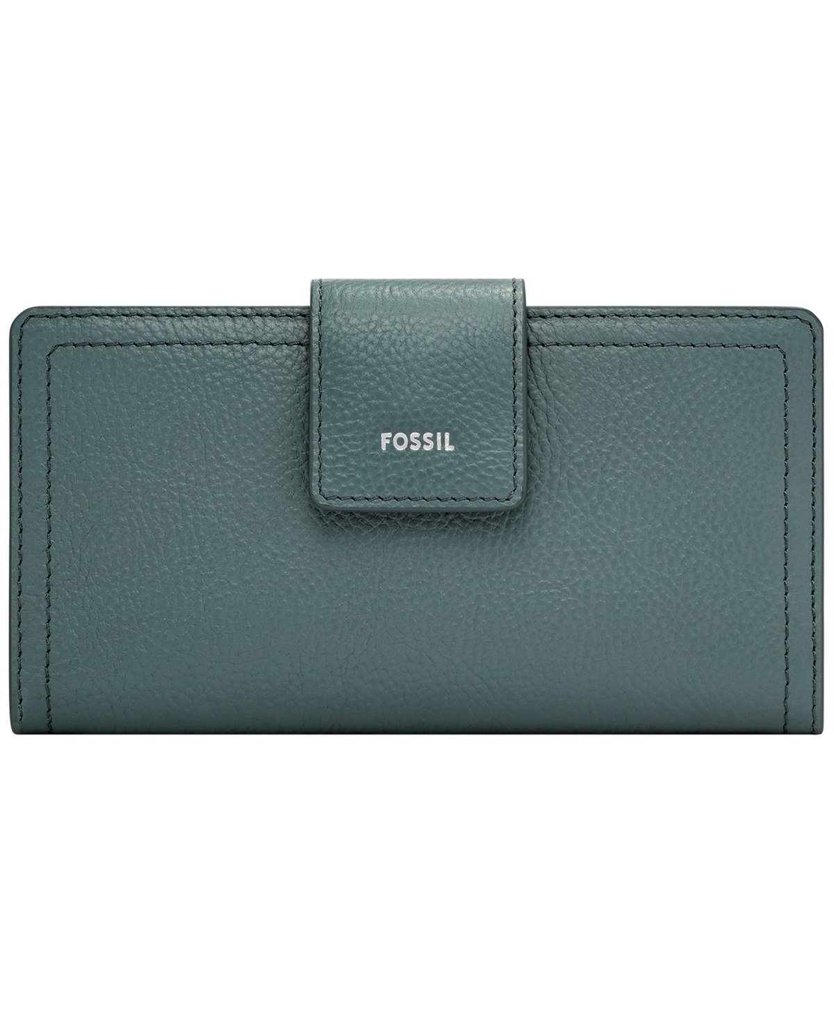 Fossil Logan Leather Rfid Tab Clutch Wallet - Dusty Sky | Smart Closet