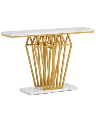 Tribesigns Console Table, Modern 47.24-Inch Entryway Table with LED ...