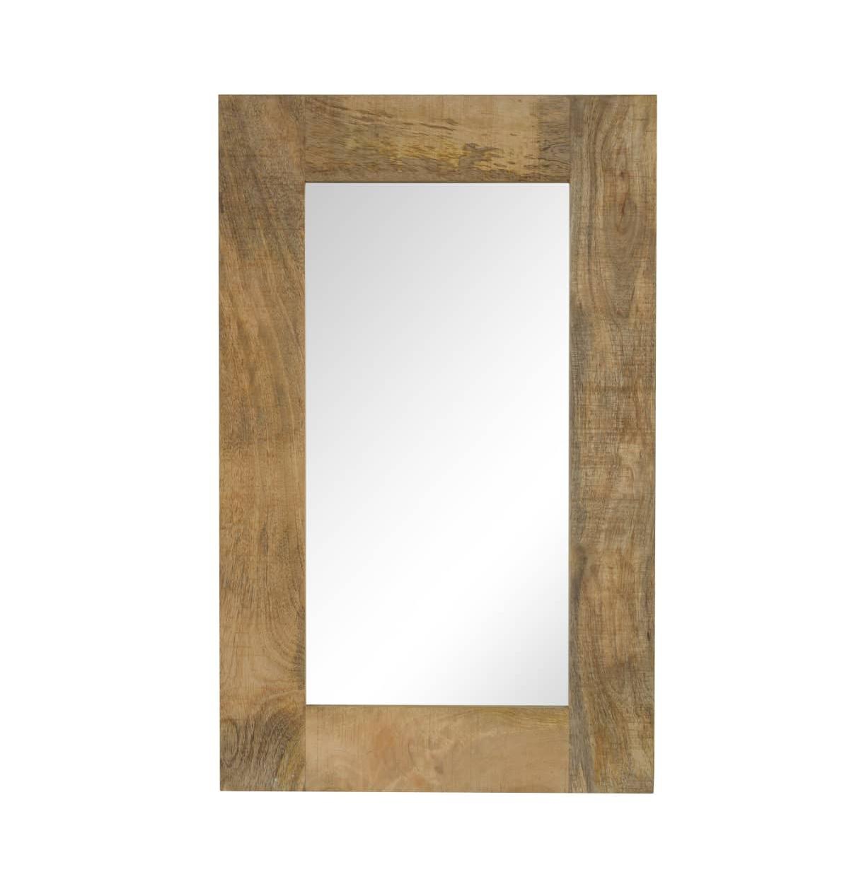 Click here for vidaXL Mirror Solid Mango Wood 19.7x31.5 - Brown prices