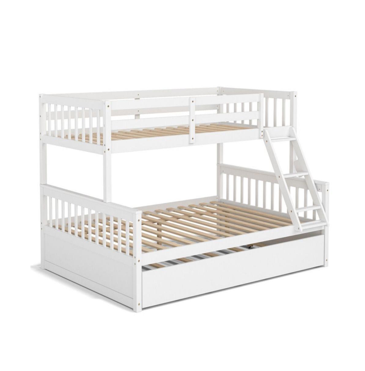 Click here for Sugift Twin Over Full Convertible Bunk Bed with Tw... prices