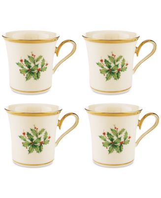 Lenox Holiday Place Setting Mugs, Set of 4 - Macy's
