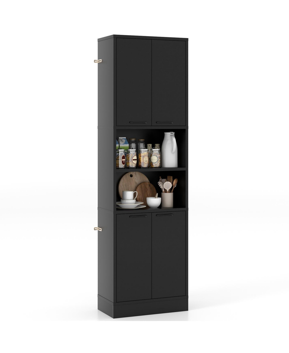 Click here for Kitchen Pantry Cabinet Tall Cupboard with Doors an... prices