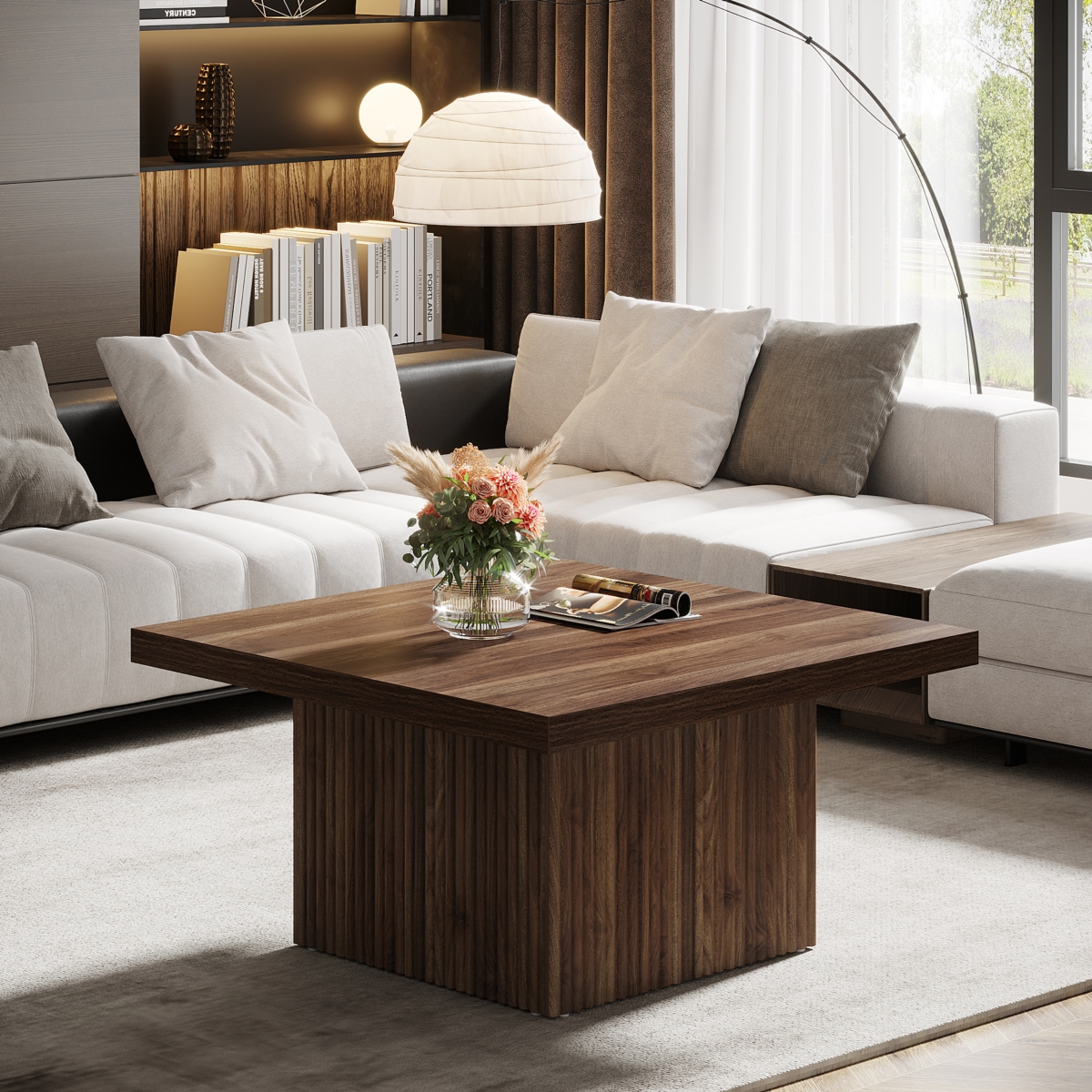 Click here for Tribesigns Square Coffee Table  31.5-Inch Engineer... prices
