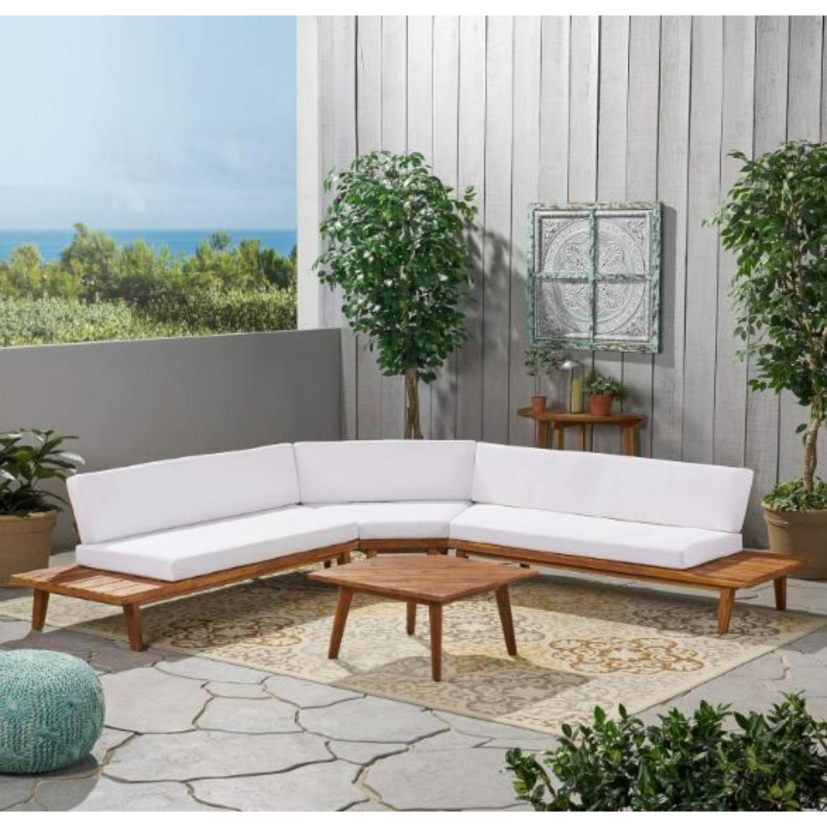 Click here for Streamdale Hillcrest 4-Piece V-Shaped Sofa Set - W... prices