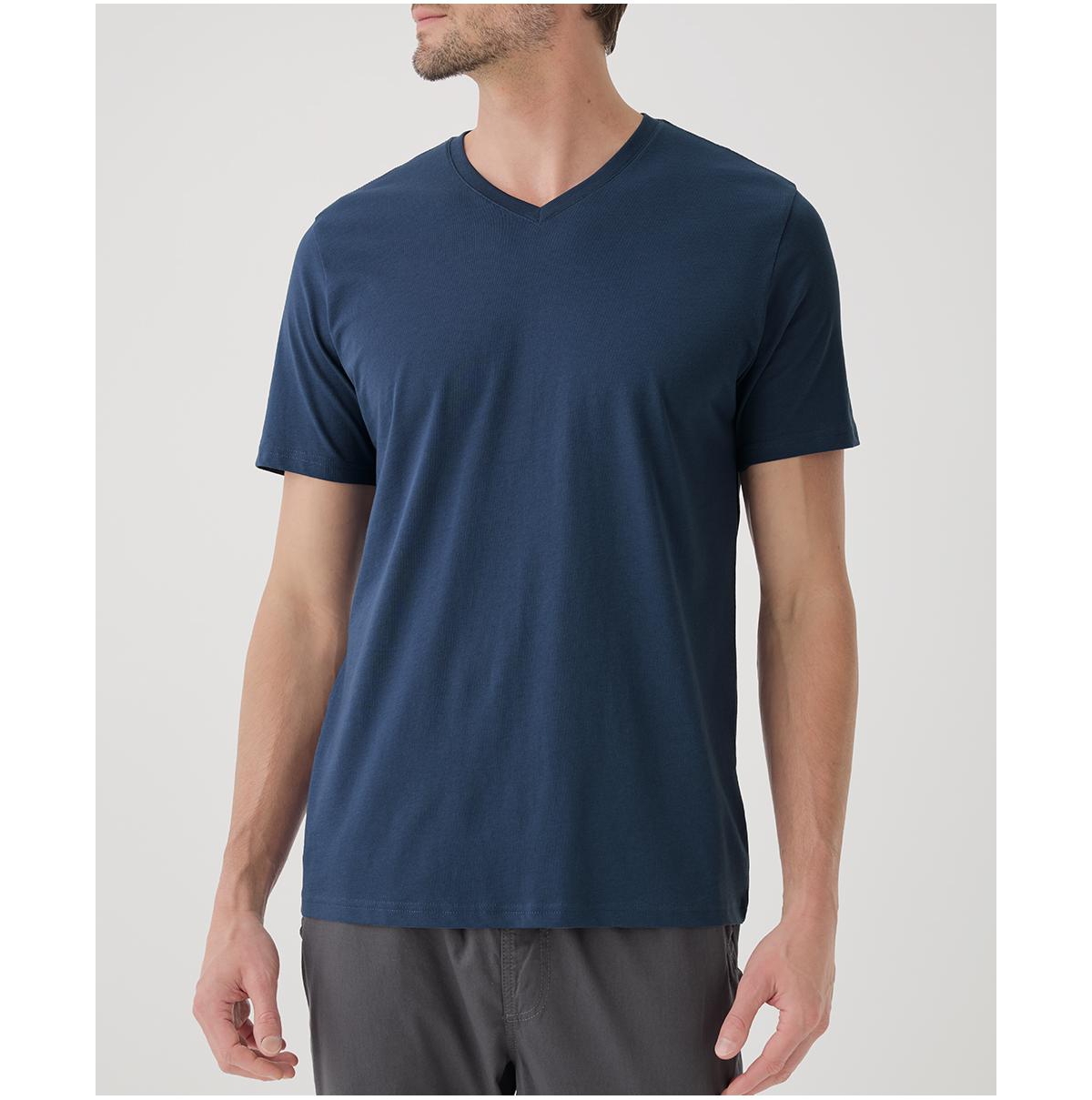Click here for Pact Mens Organic Cotton Softspun V-Neck Tee - Fre... prices