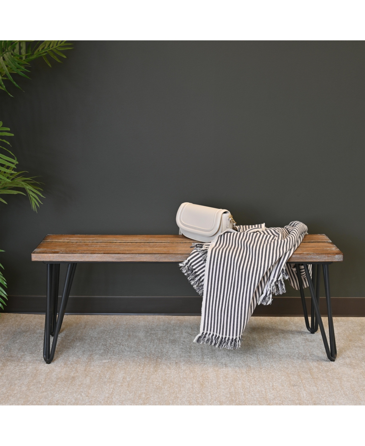 Click here for Streamdale Furniture Industrial Wood Dining Bench... prices