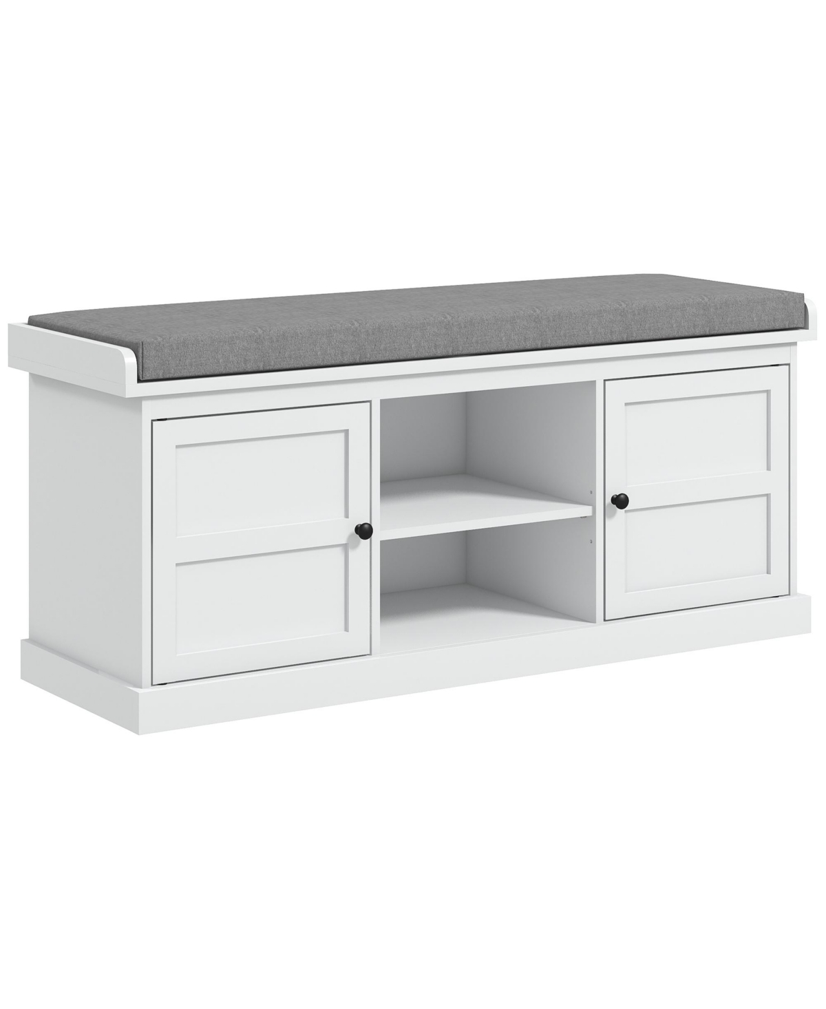 Click here for Homcom Storage Shoe Bench with Cushion  2 Cabinets... prices
