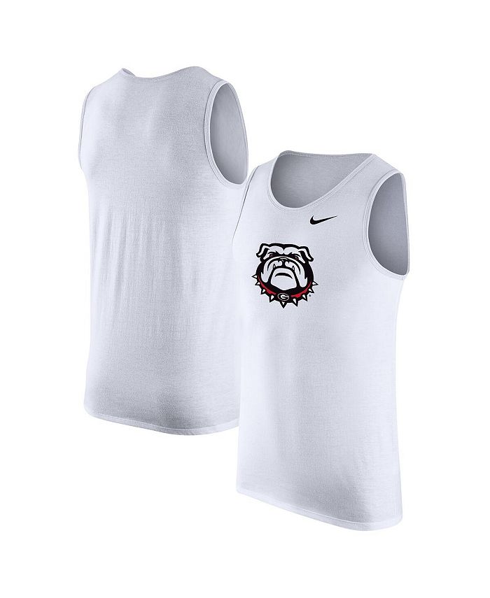 Nike Men's White Georgia Bulldogs Tank Top - Macy's