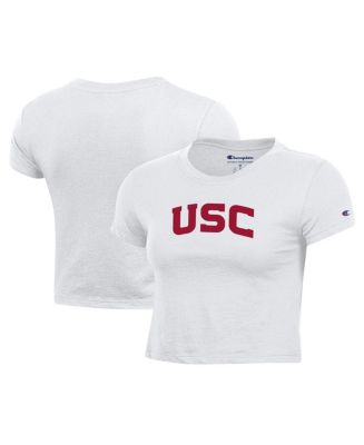 Champion Women's White USC Trojans Core Baby T-Shirt - Macy's