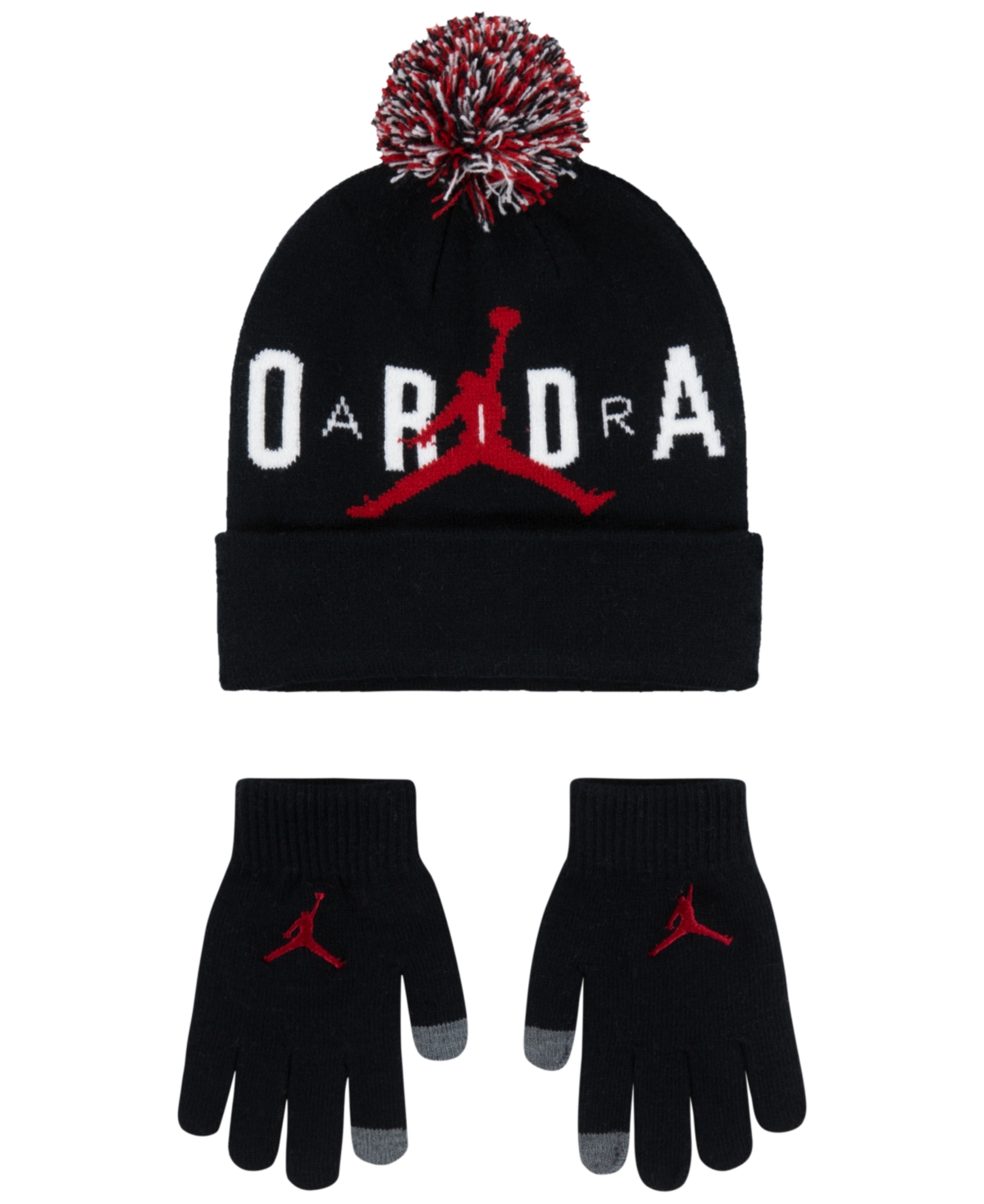 Click here for Jordan Big Kids 2-Piece Pom Beanie and Gloves Set... prices