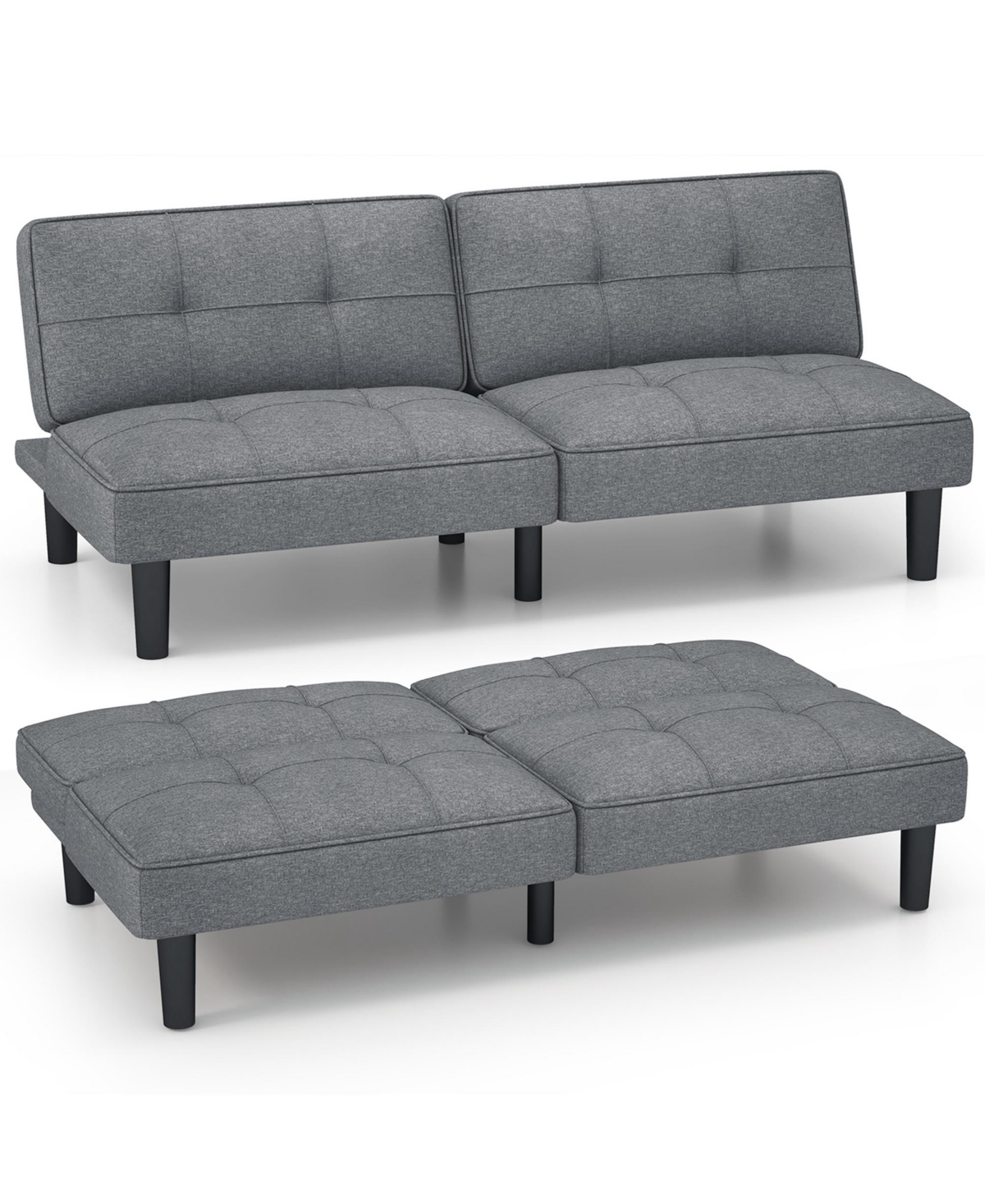 Click here for Convertible Folding Futon Sofa Bed with 6-Position... prices