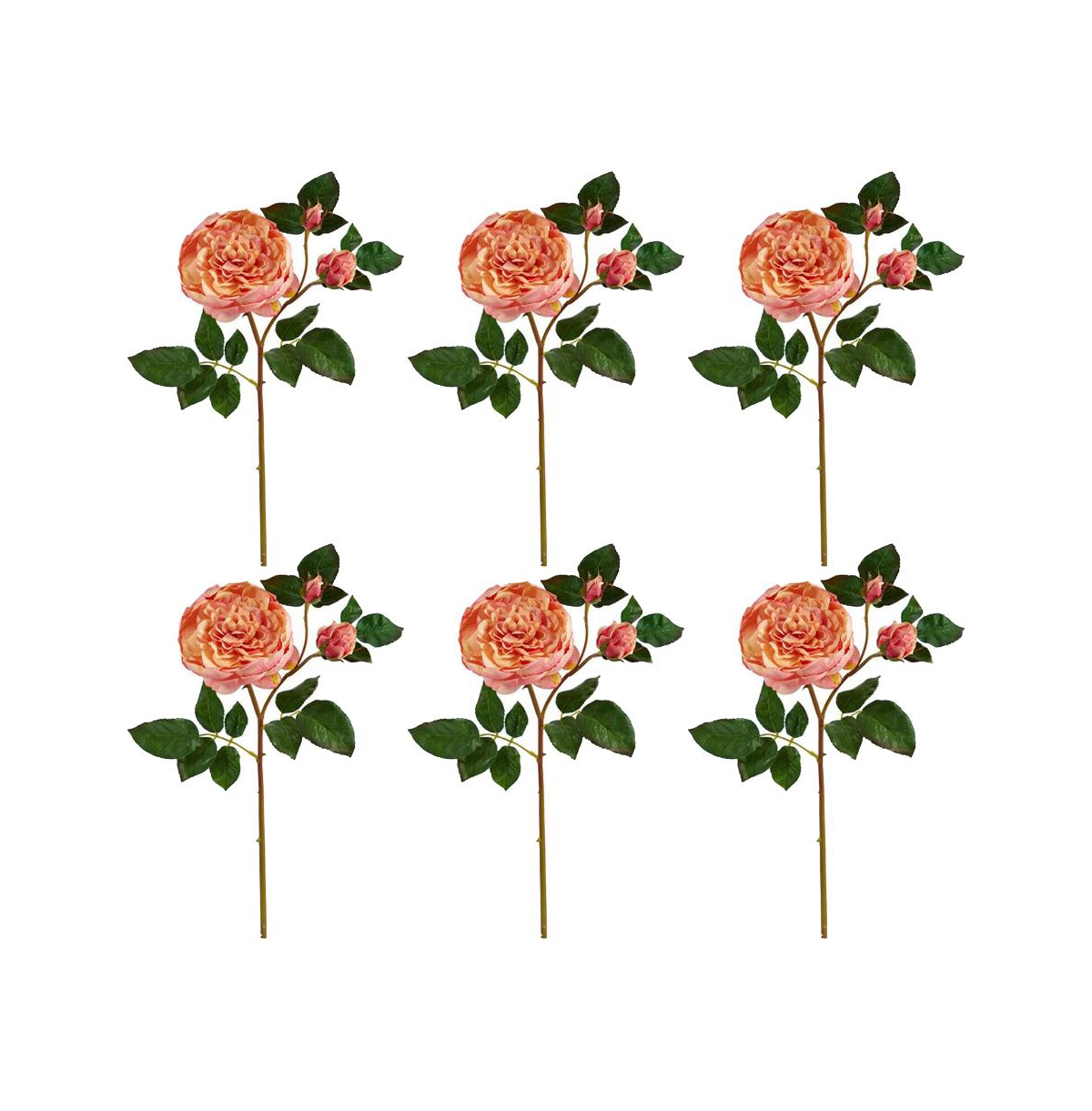 Click here for Slickblue 22 Rose Artificial Flowers - Set of 6 Fa... prices