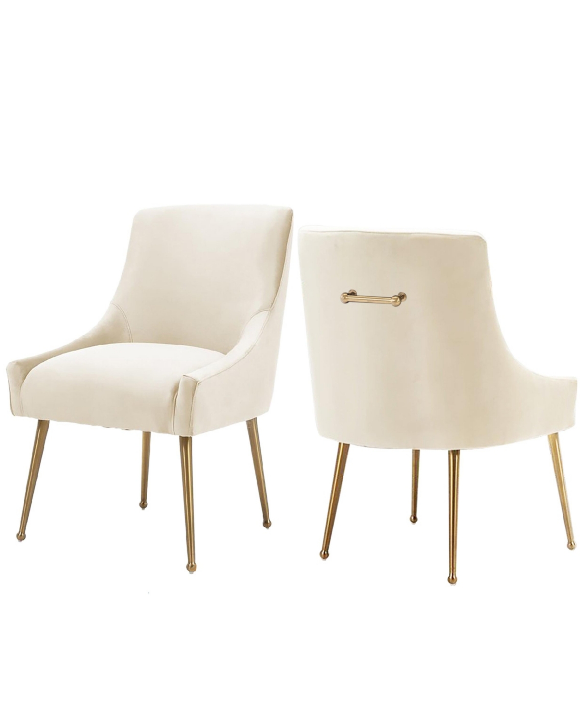 Click here for Boyel Living Velvet Dining Chair with Pulling Hand... prices