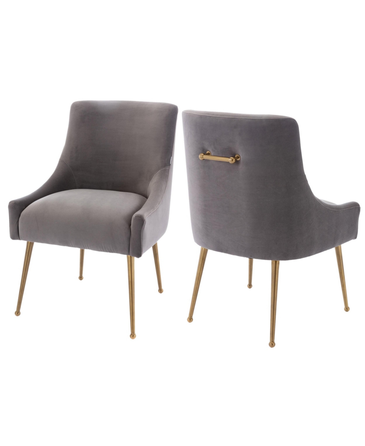 Click here for Boyel Living Velvet Dining Chair with Pulling Hand... prices