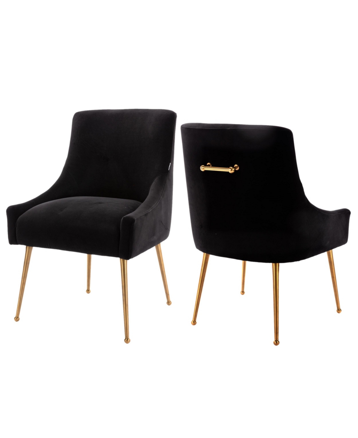 Click here for Boyel Living Velvet Dining Chair with Pulling Hand... prices