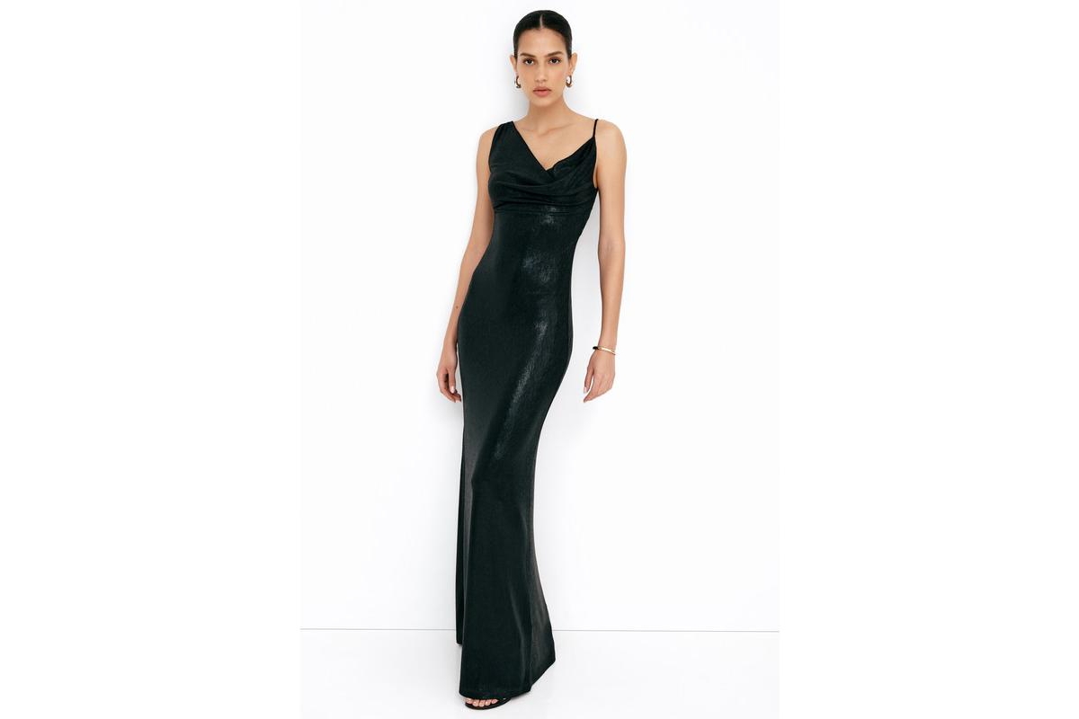 Click here for Marcella Womens Liberty Metallic Gown - Onyx prices