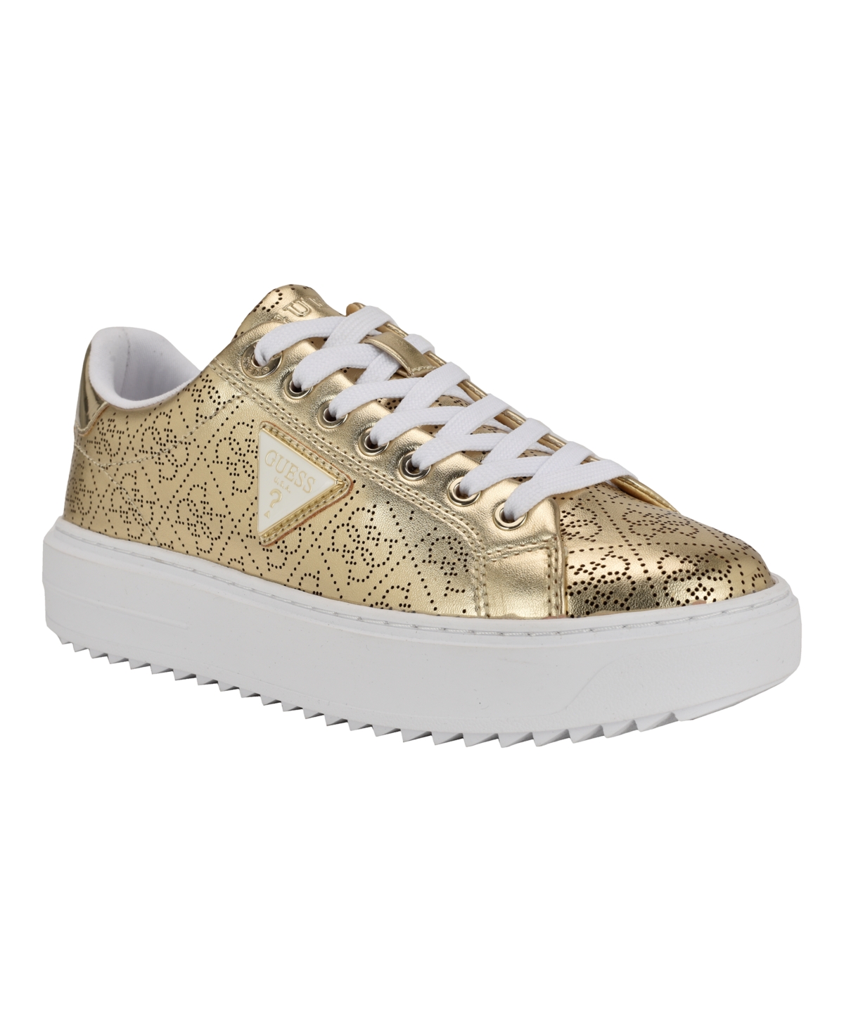 Click here for Guess Womens Denesa Treaded Platform Lace-Up Sneak... prices