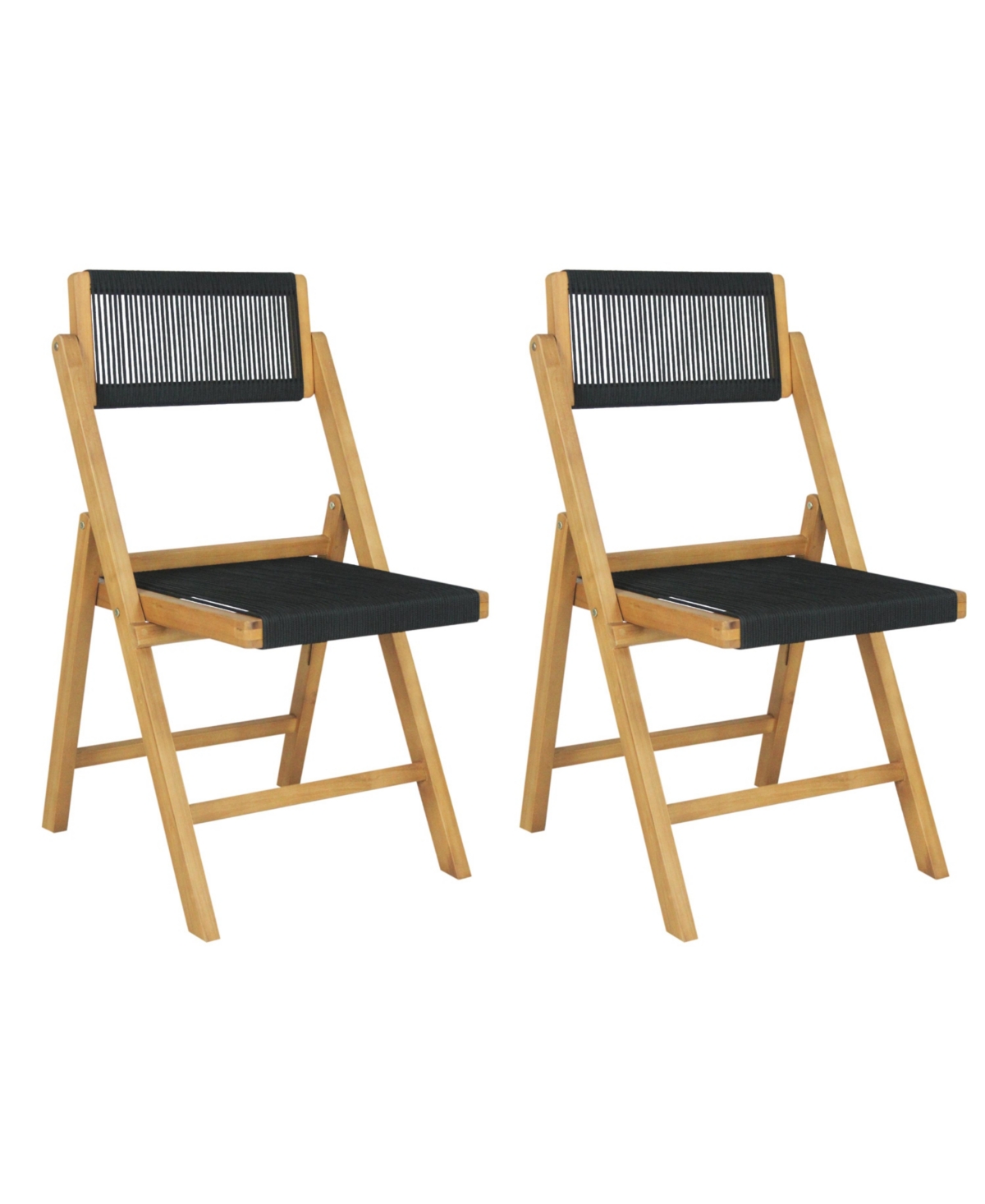 Click here for Jonathan Y Olivier Coastal Modern Wood Roped Foldi... prices