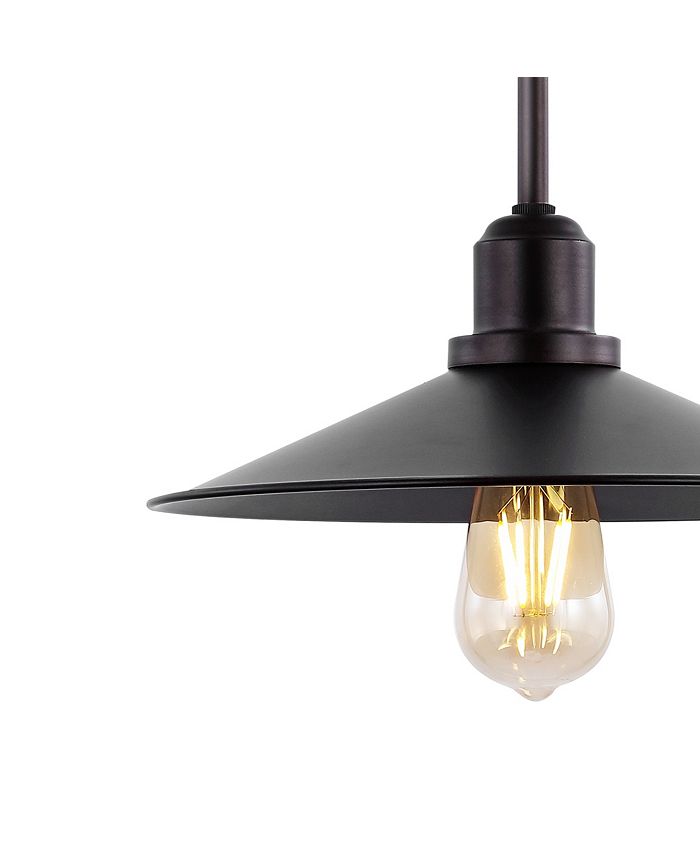 Jonathan Y Cade Metal Farmhouse Industrial LED Pendant - Macy's